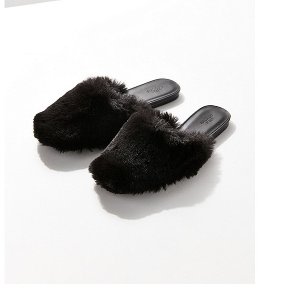 Shoes | Faux Fur Fuzzy Mules | Poshmark